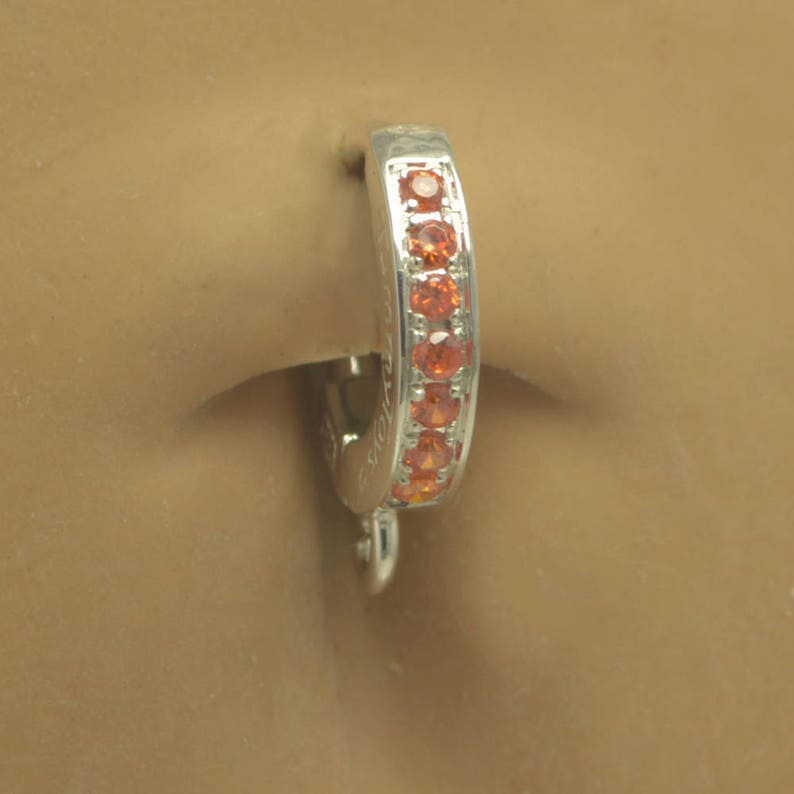 Design Your Own Belly Button Ring With Sterling Silver Vibrant - Etsy