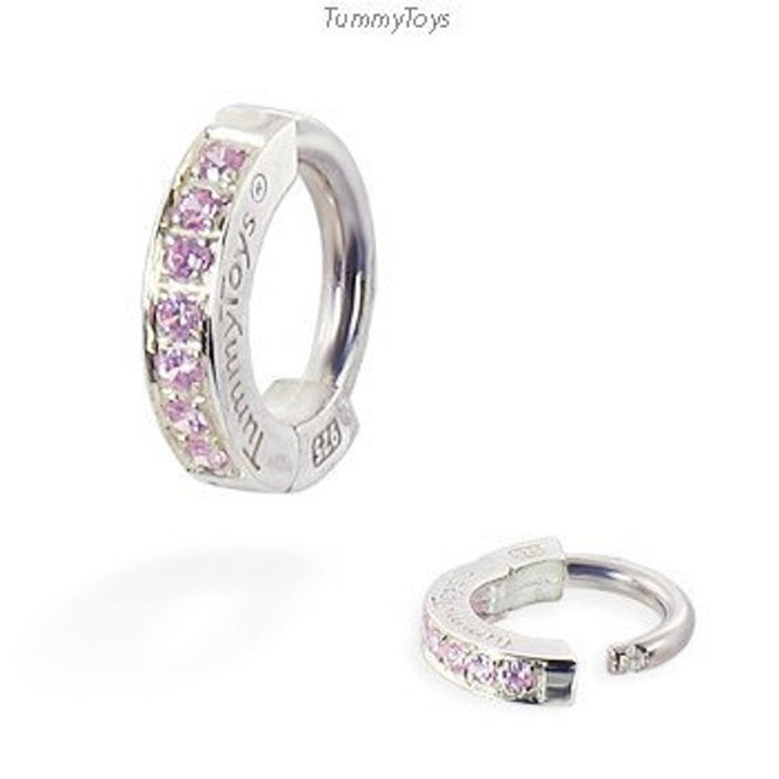 Belly Ring Set / Two Silver Belly Button Rings / Belly Rings / - Etsy