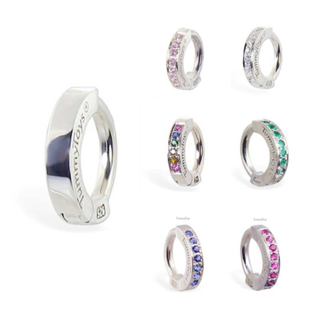 Belly Ring Set / Two Silver Belly Button Rings / Belly Rings / Gifts ...