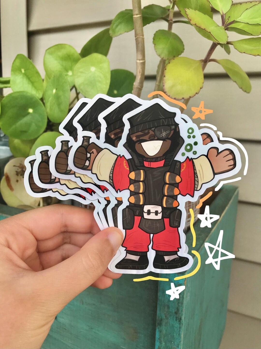 Demoman Sticker / Tf2 / Team Fortress 2 / Sticker / Demoman - Etsy