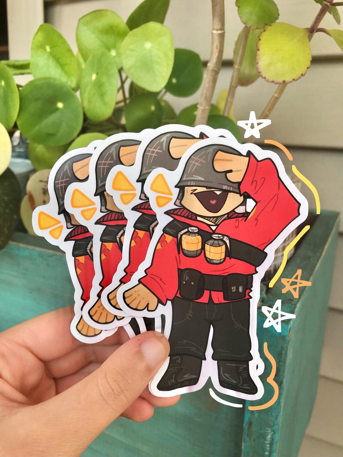 Soldier Sticker / Tf2 / Team Fortress 2 / Sticker / Team Fortress - Etsy