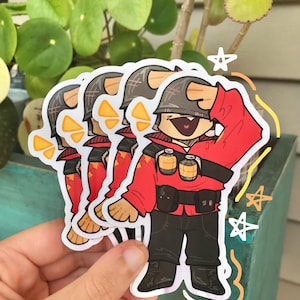 Soldier Sticker / Tf2 / Team Fortress 2 / Sticker / Team Fortress - Etsy