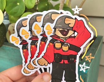 Demoman Sticker / Tf2 / Team Fortress 2 / Sticker / Demoman - Etsy