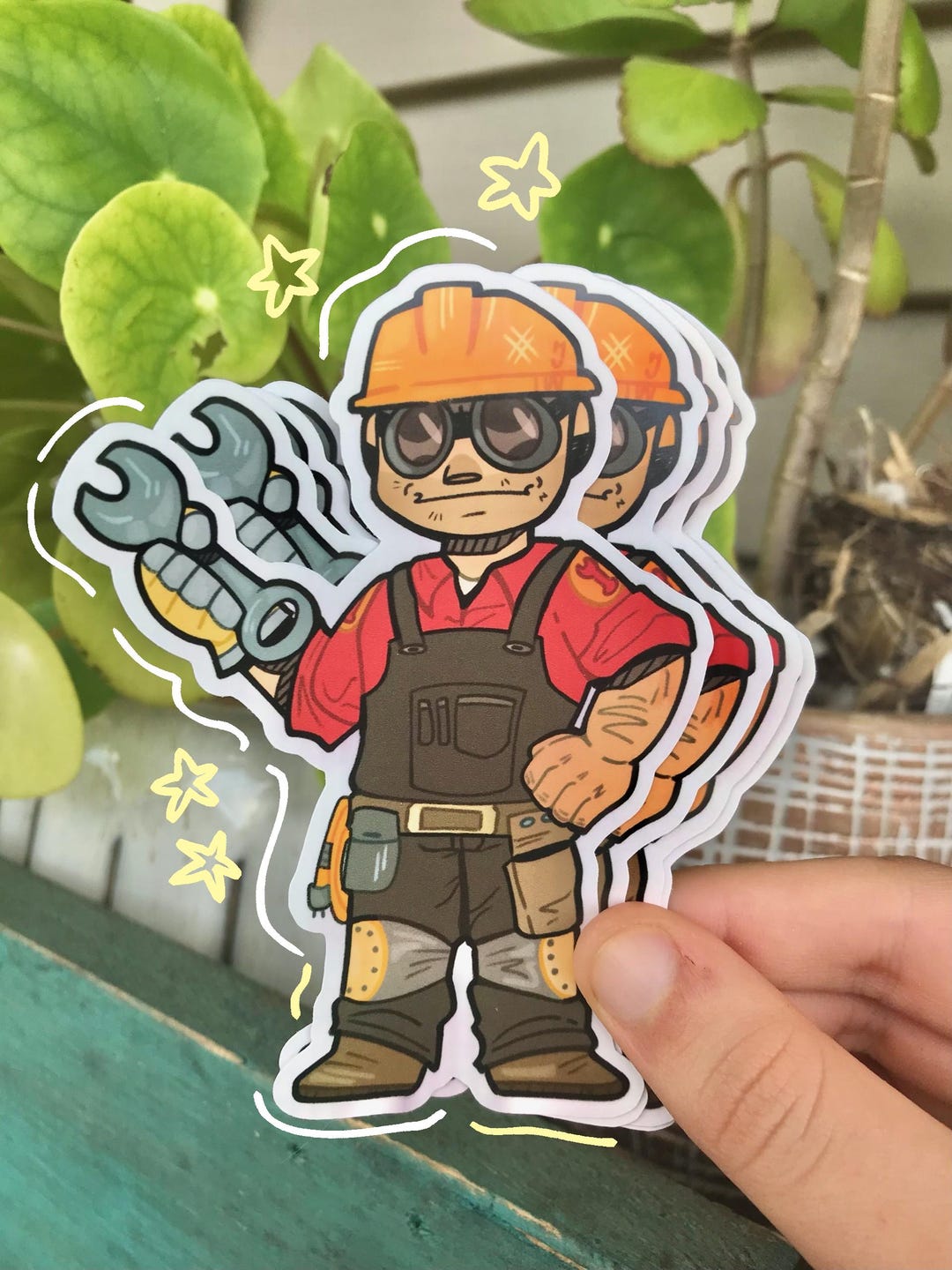 Engineer Tf2 Sticker / Tf2 / Engineer / Engie / Sticker / Team Fortress ...