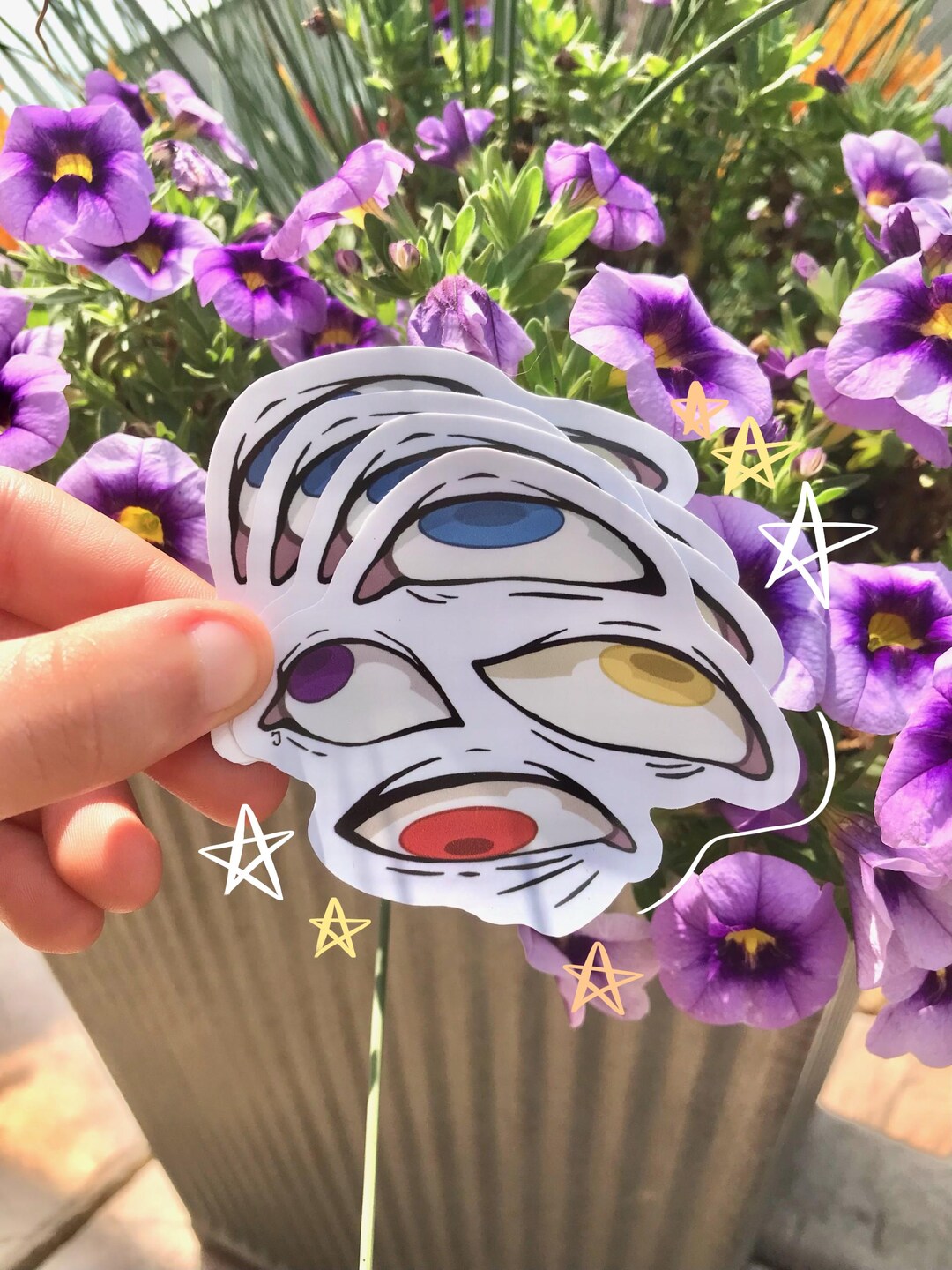 Eyes Sticker / Creepy / Weirdcore / Sticker / Horror - Etsy