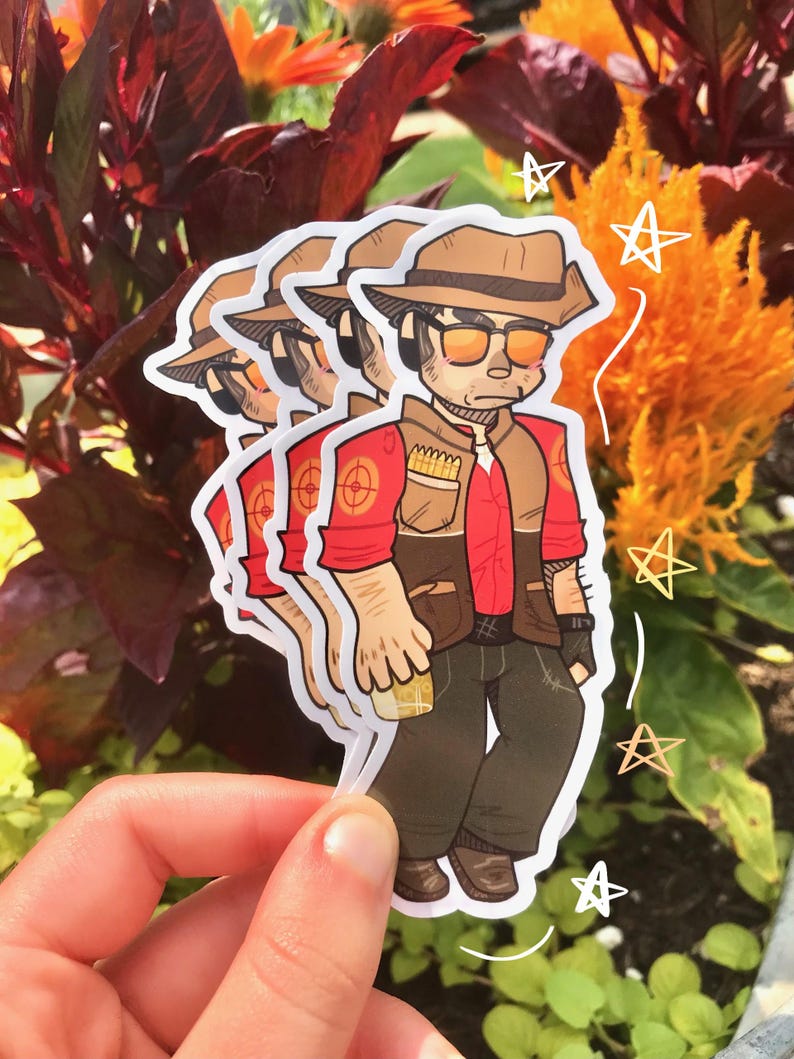 Sniper Sticker / Tf2 / Team Fortress 2 / Sticker - Etsy