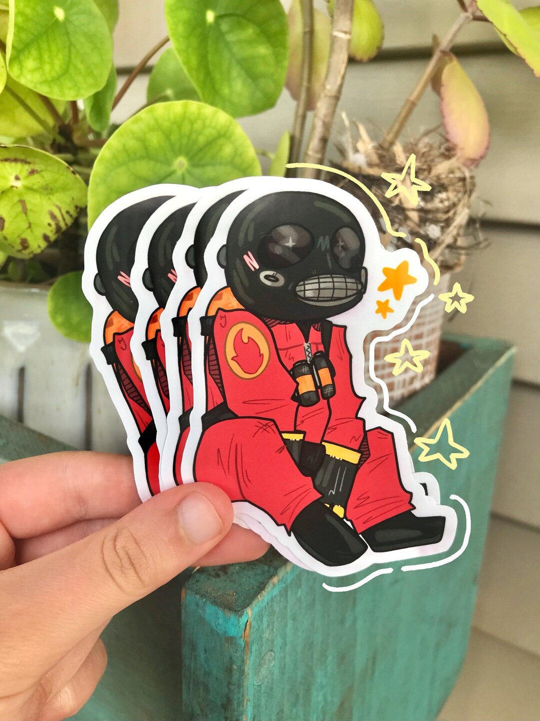Pyro Sticker / Tf2 / Tf2 Sticker / Pyro / Team Fortress 2 / Sticker - Etsy