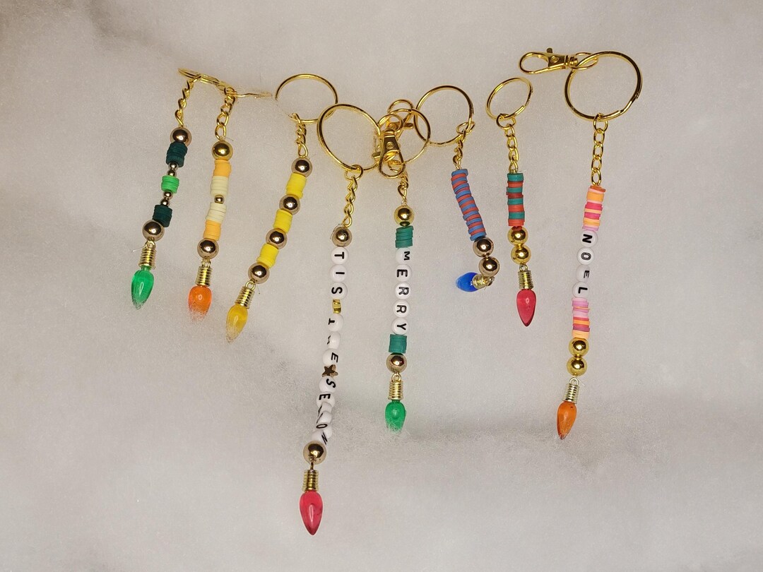 Hand Made Bead Key Chains - Etsy