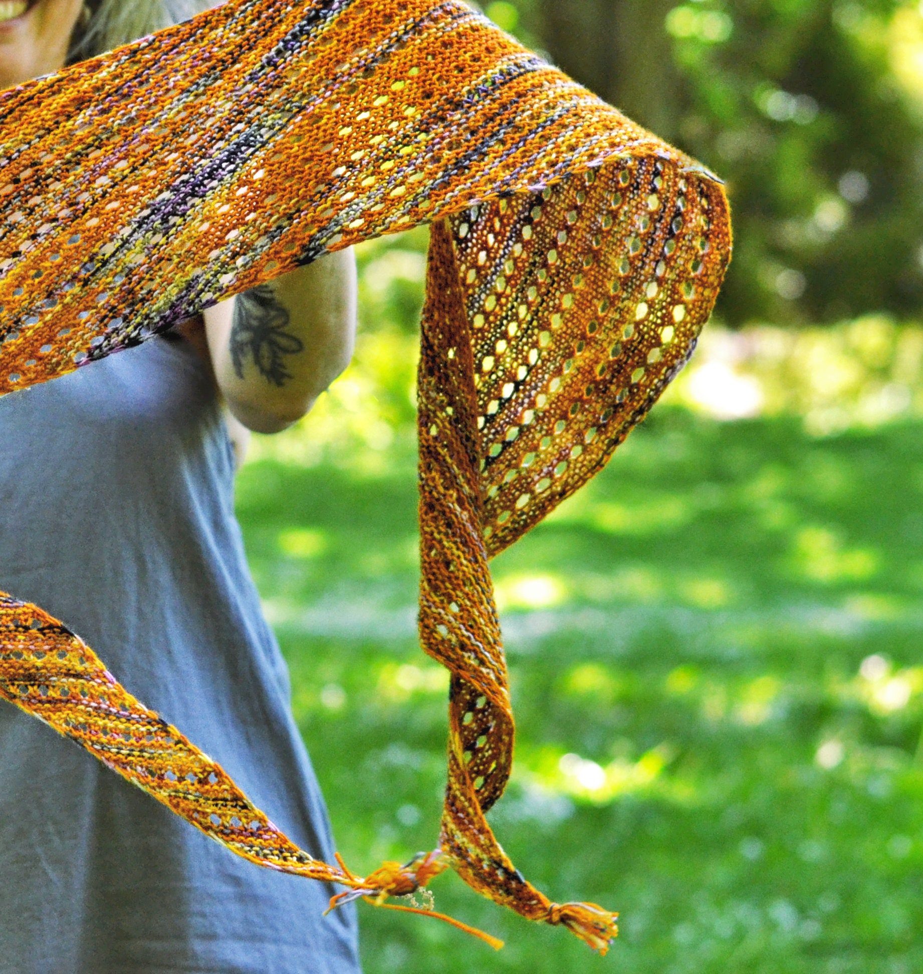 DIGITAL Knit Pattern Swoon Scarf One-skein Knit Design - Etsy