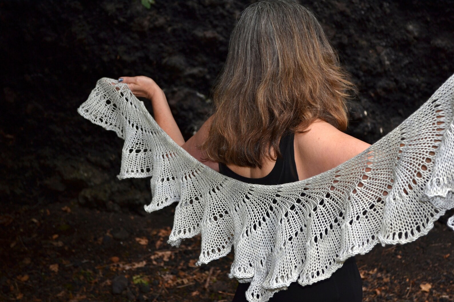 DIGITAL Knit Pattern - Lichen Shawl Scarf Knitting Beginner Knitter - Etsy