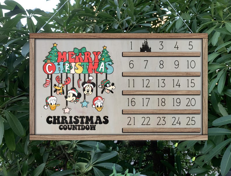 Cartoon Christmas Countdown Svg, Christmas Countdown Svg, Countdown ...