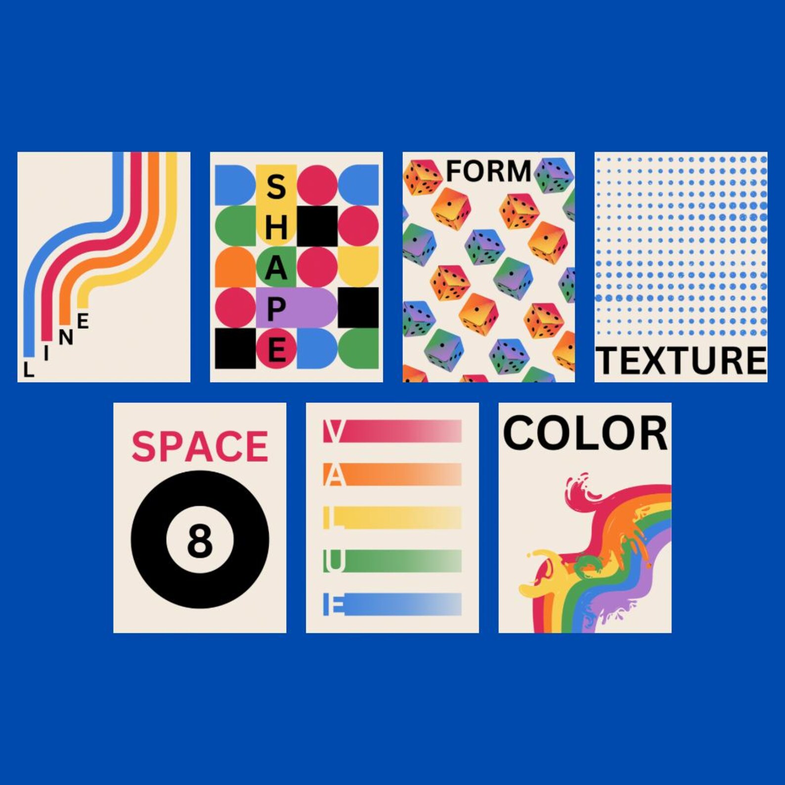 Principles and Elements of Art Posters - Etsy