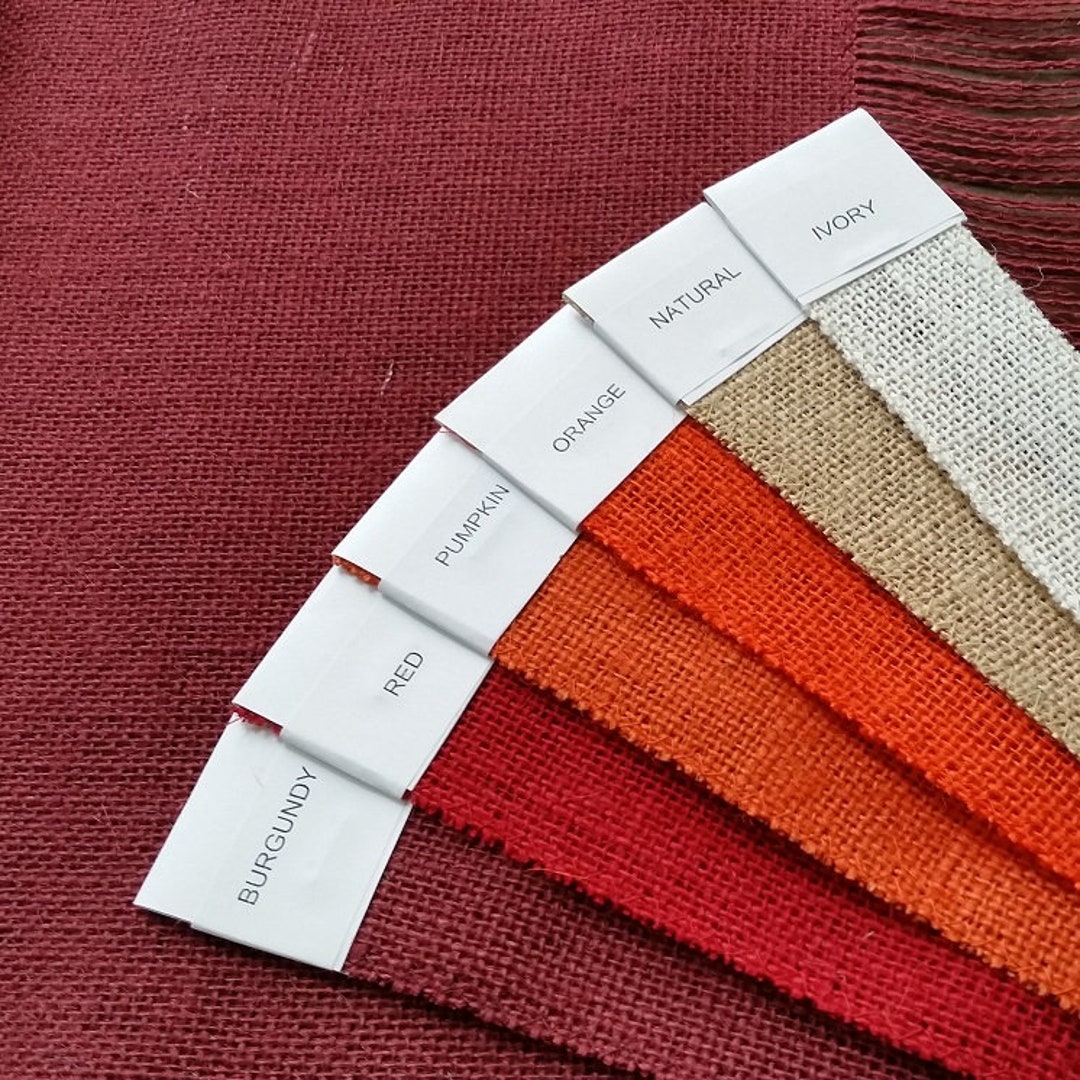 SWATCHES Orange, Red, Burgundy or Coral - Etsy