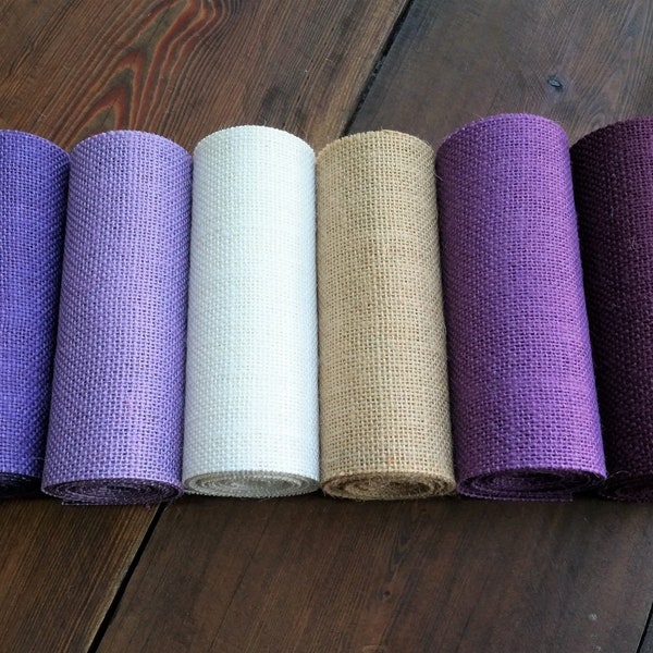 Purple Burlap - Etsy