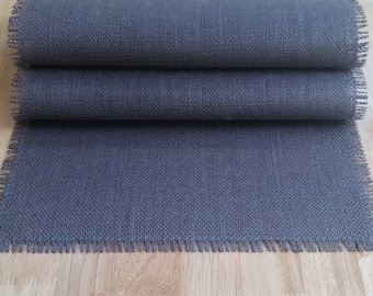 Gray Burlap Runner - Etsy