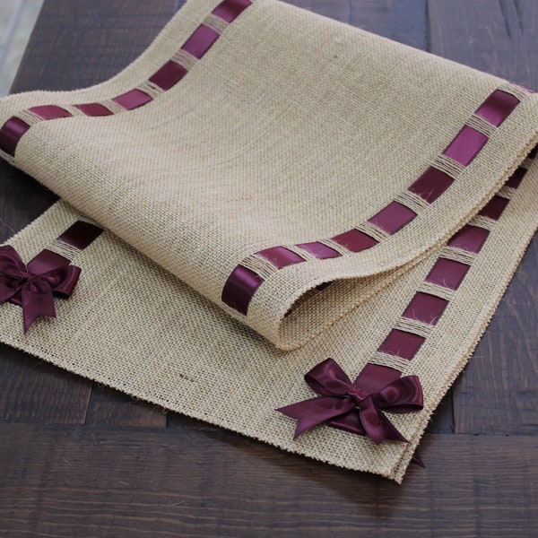Burlap Table Runners - Etsy