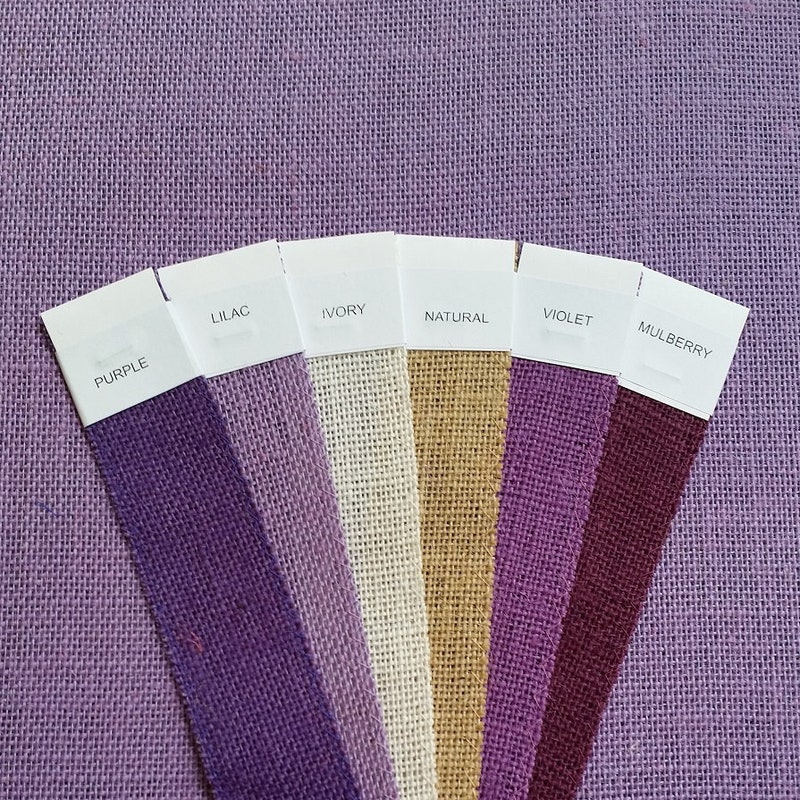 Purple Burlap - Etsy