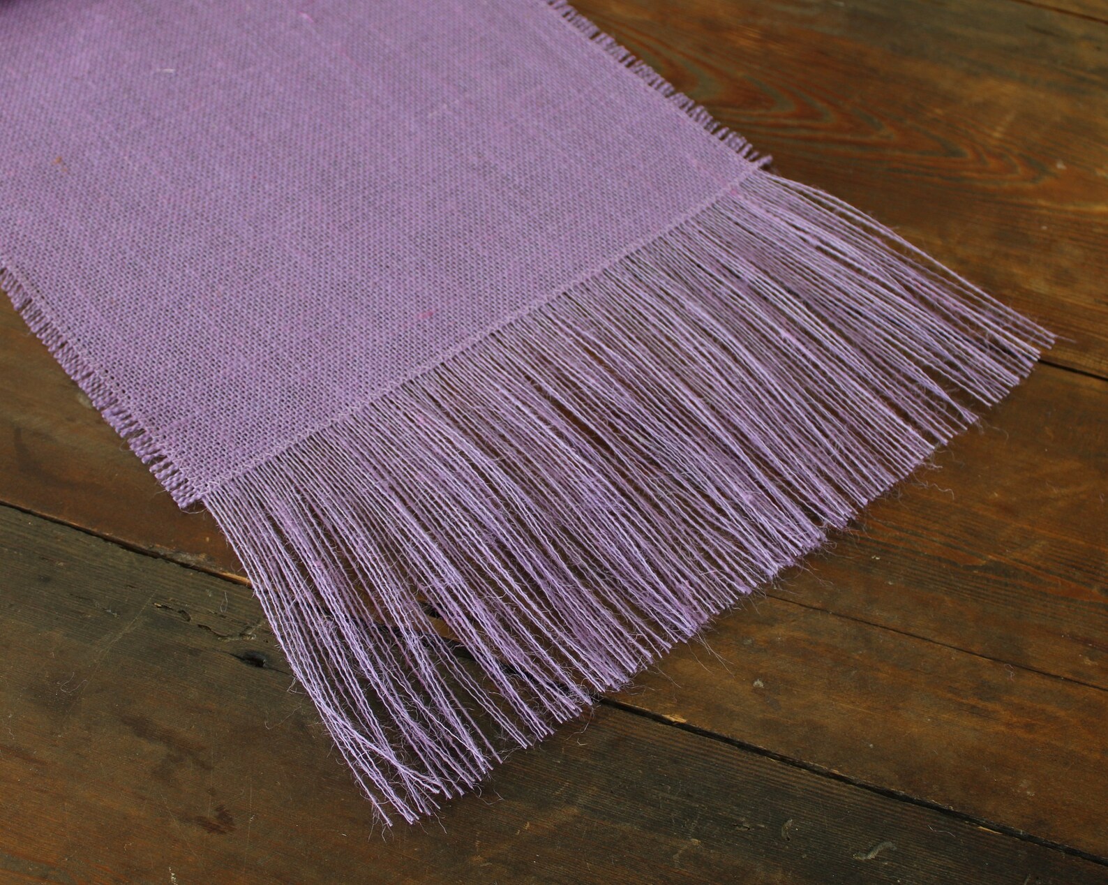 LILAC Premium Burlap Table Runner With 6 Inch Fringe - Etsy