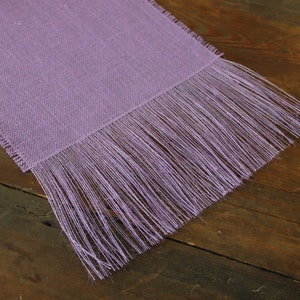 LILAC Premium Burlap Table Runner With 6 Inch Fringe - Etsy