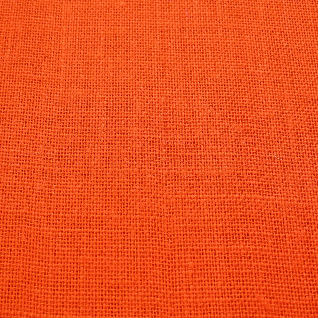 ORANGE Premium Sultana Burlap Fabric by the Yard - Etsy