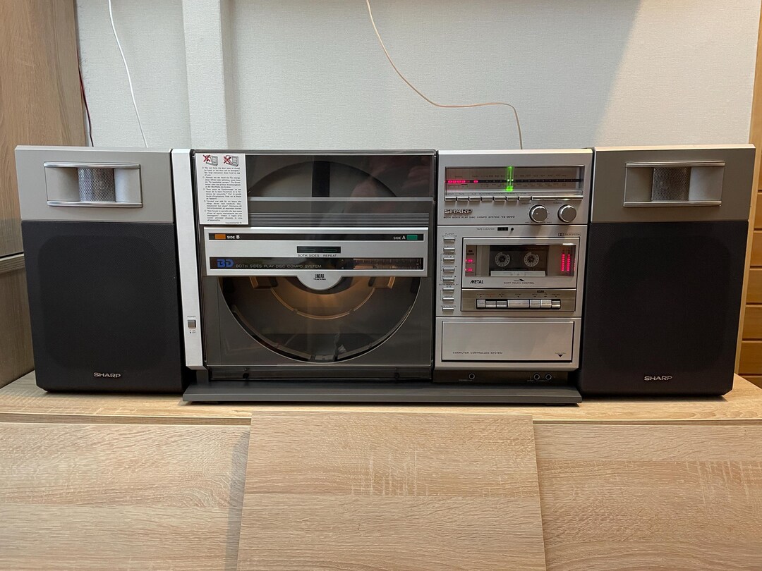 SHARP VZ-3000H With CP-3000VG Tape Recorder Record Player Turntable ...