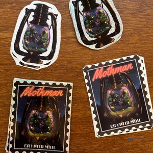 Kawaii Mothman Terrarium Sticker Holo - Etsy