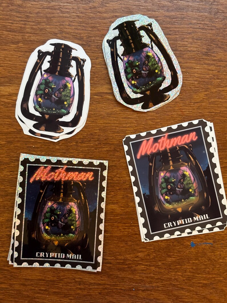 Kawaii Mothman Terrarium Sticker Holo - Etsy
