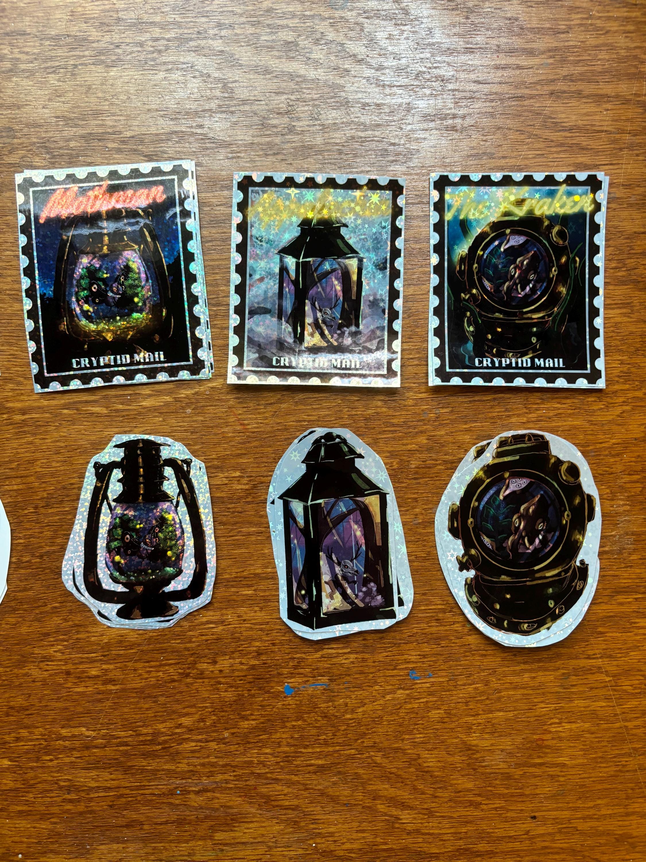 Kawaii Mothman Terrarium Sticker Holo - Etsy