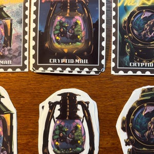 Kawaii Mothman Terrarium Sticker Holo - Etsy