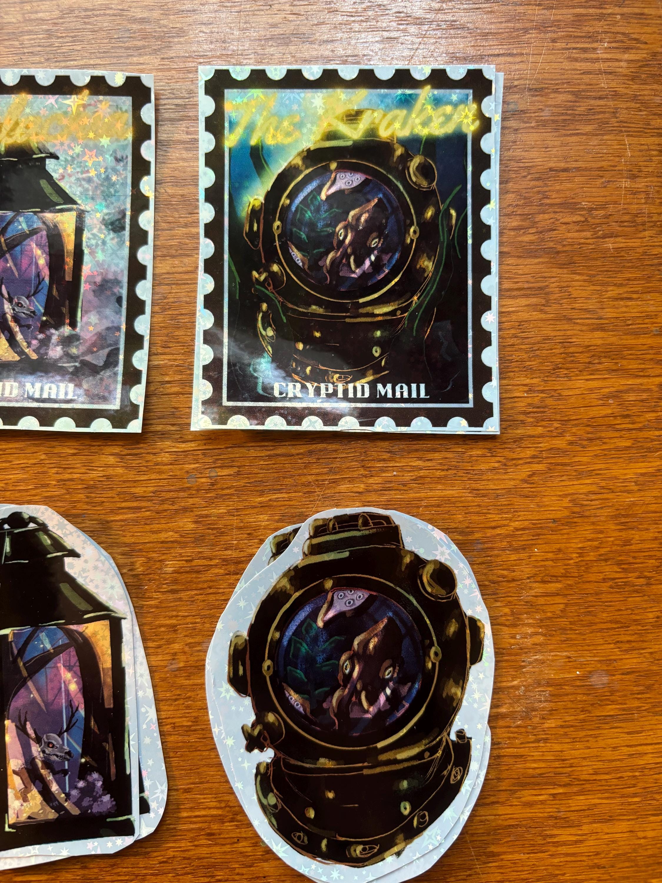 Kawaii Mothman Terrarium Sticker Holo - Etsy