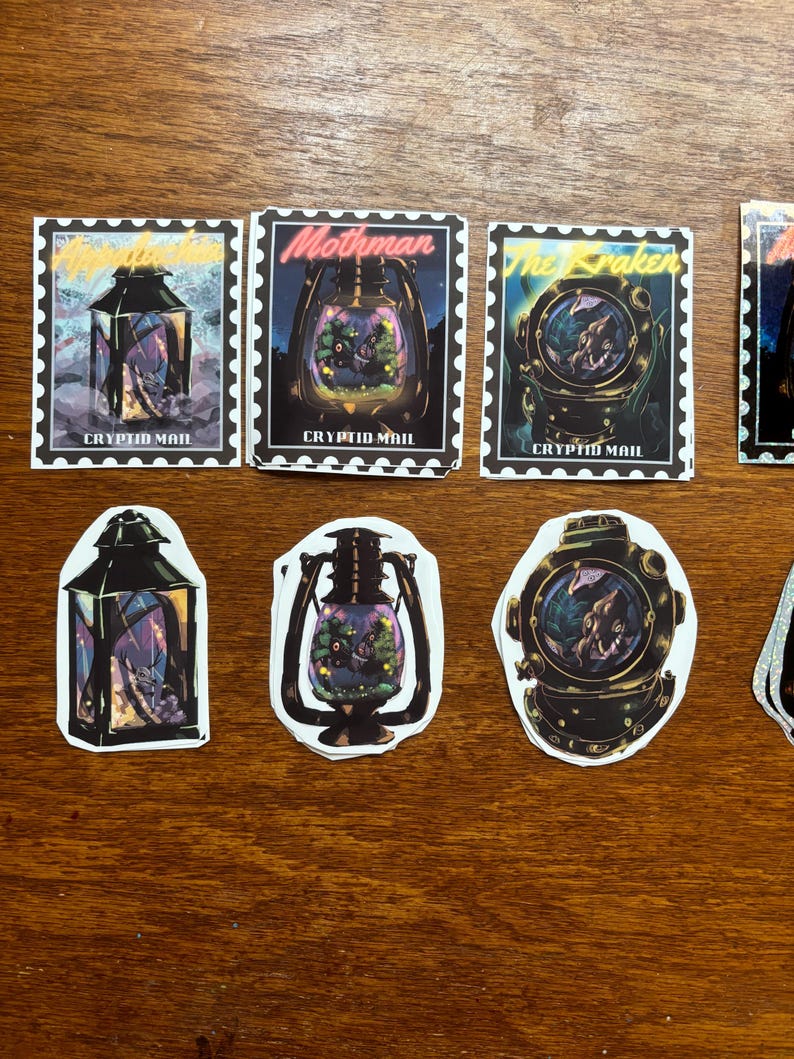 Kawaii Mothman Terrarium Sticker Holo - Etsy