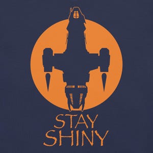 Firefly Stay Shiny T Shirt Sci Fi Tv Fan Space Tee Cult Tv Series Retro ...
