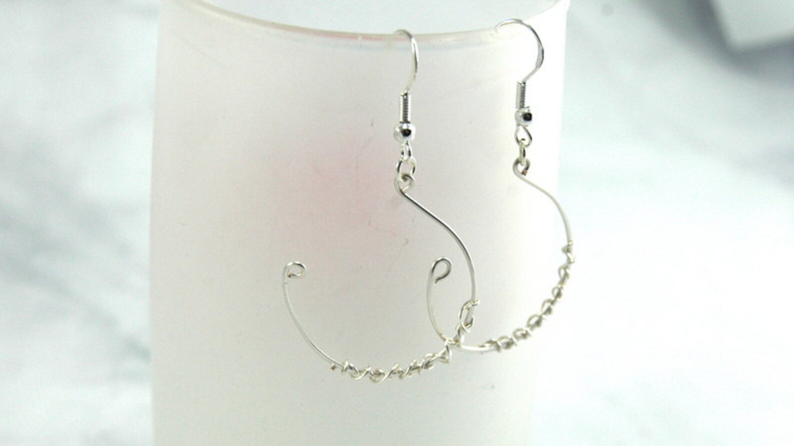 Silver Wire Hoop Earrings Silver Loop Earrings Gift for - Etsy