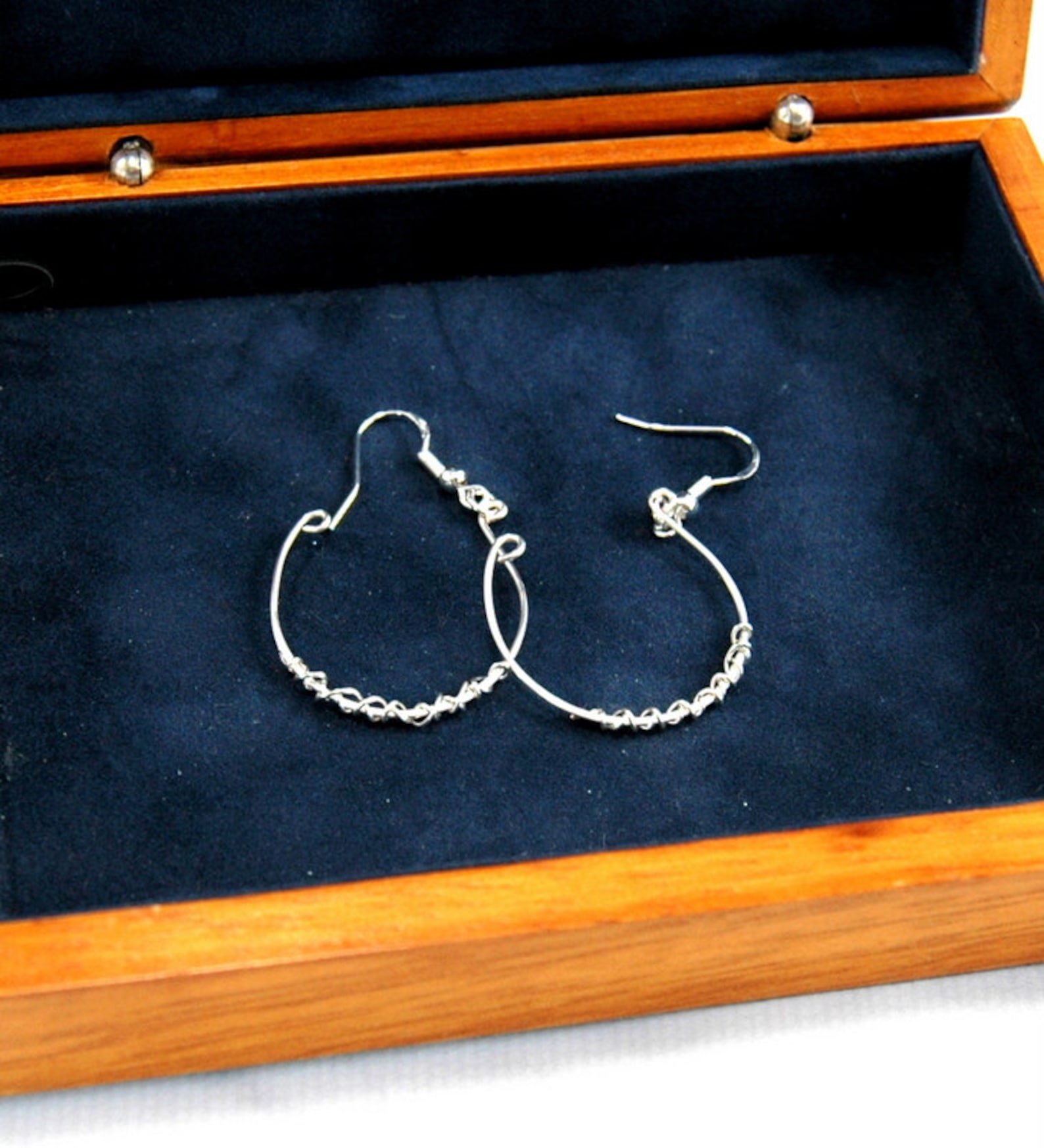 Silver Wire Hoop Earrings Silver Loop Earrings Gift for - Etsy