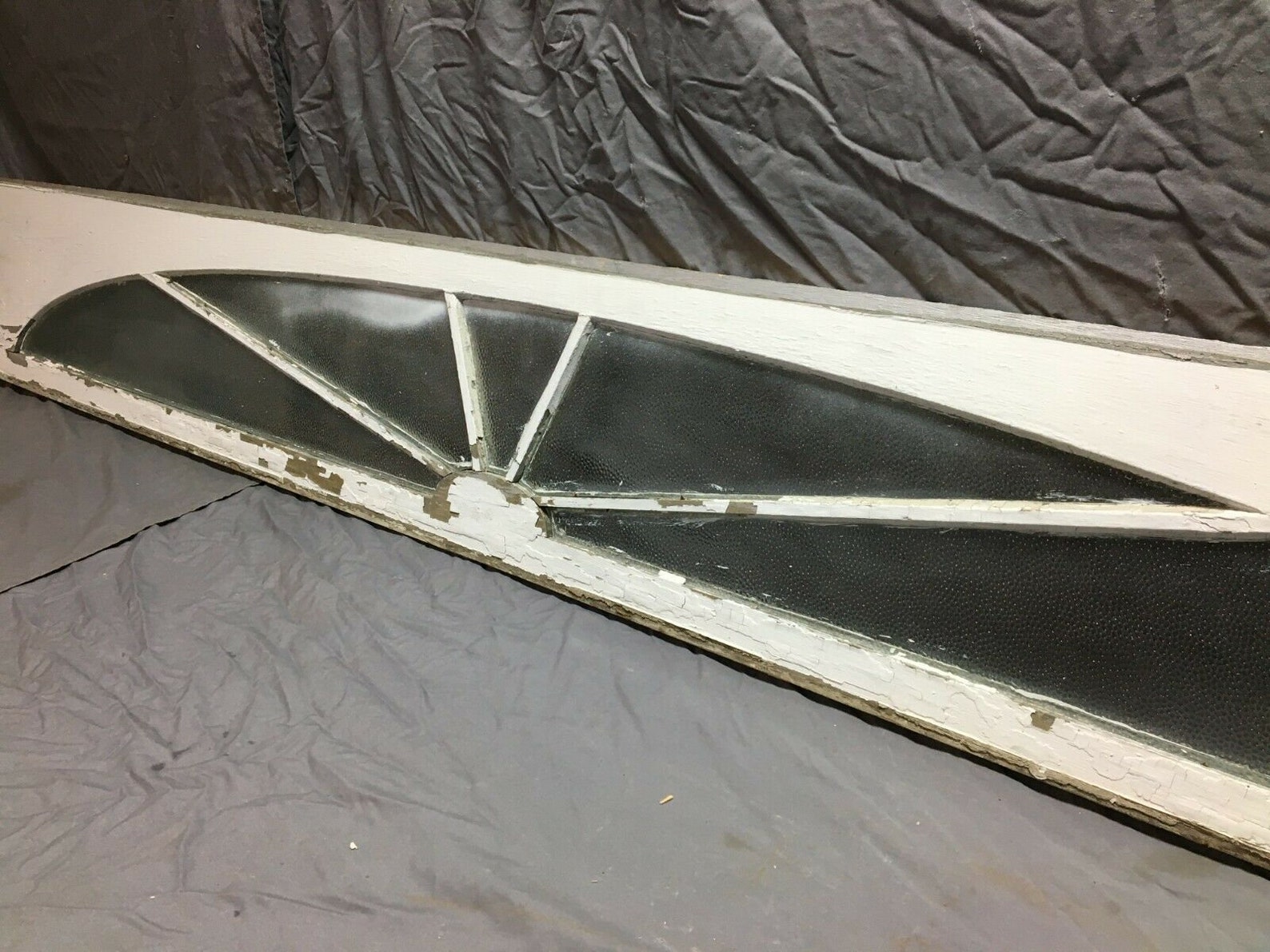 Antique Transom Arched Window 8' Foot Elliptical Privacy - Etsy