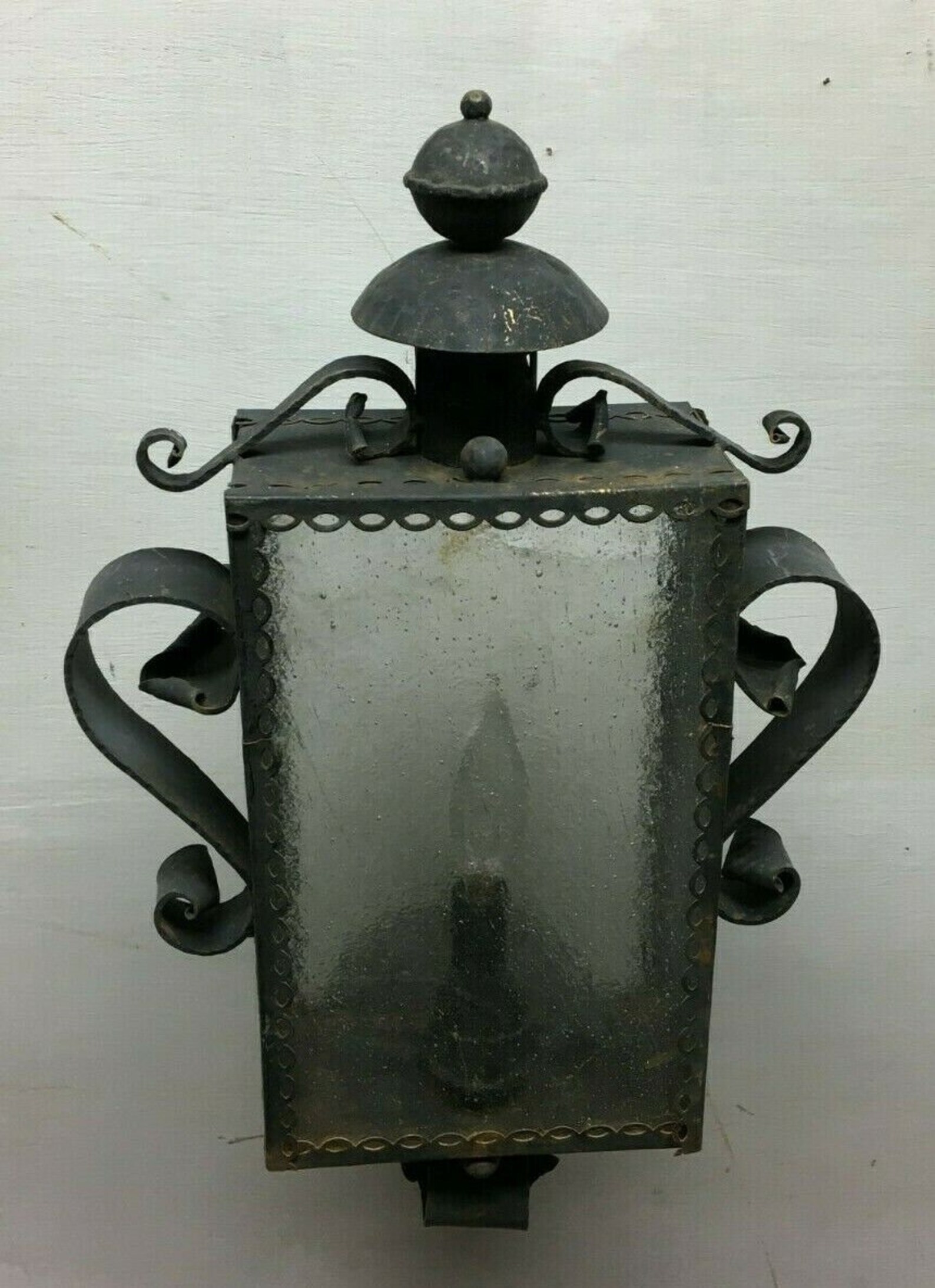 Vintage Fancy Coach Lantern Wall Mount Light Fixture Textured | Etsy