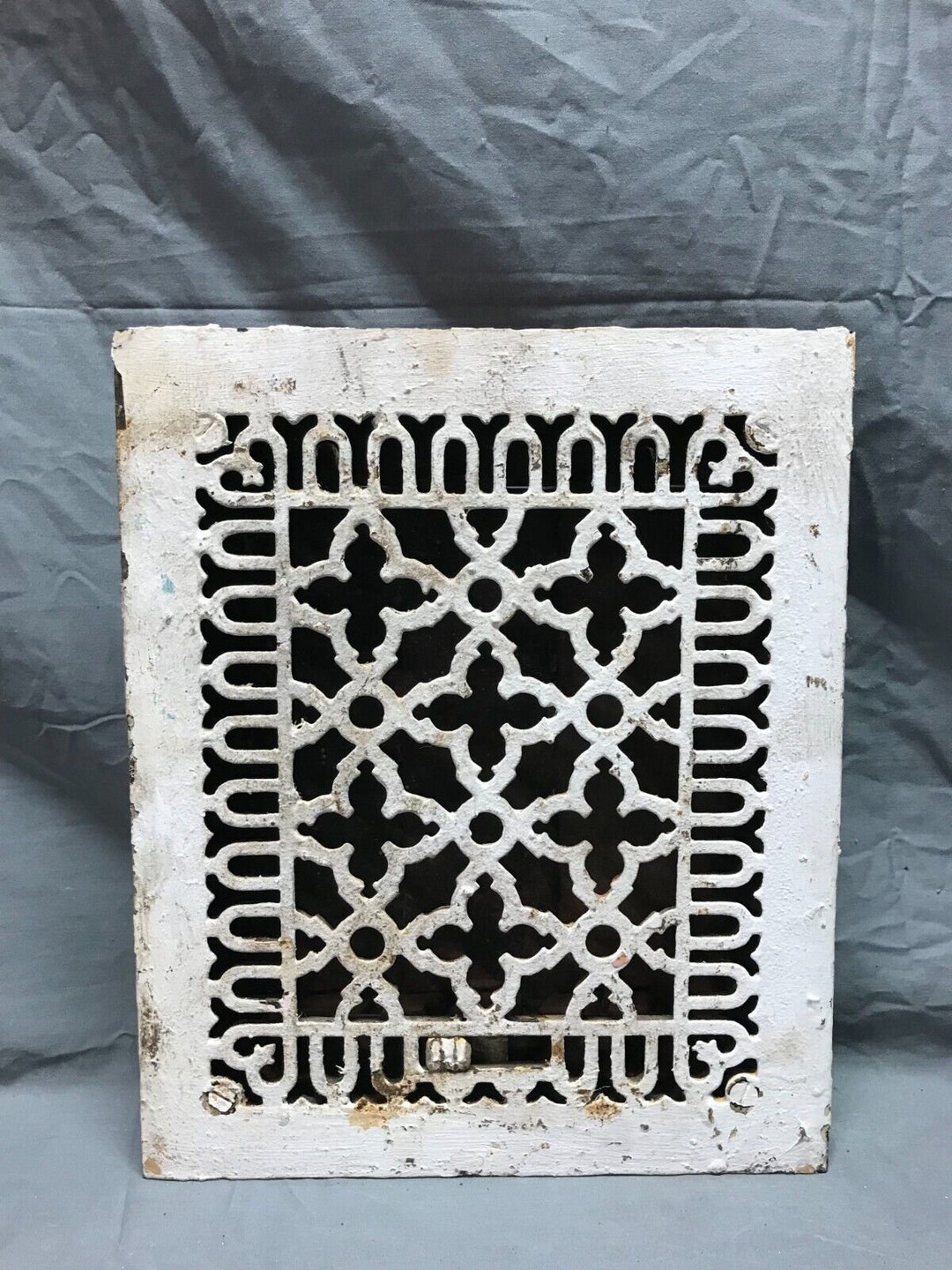 Antique Cast Iron Gothic Heat Grate Floor Register 8x10 VTG - Etsy