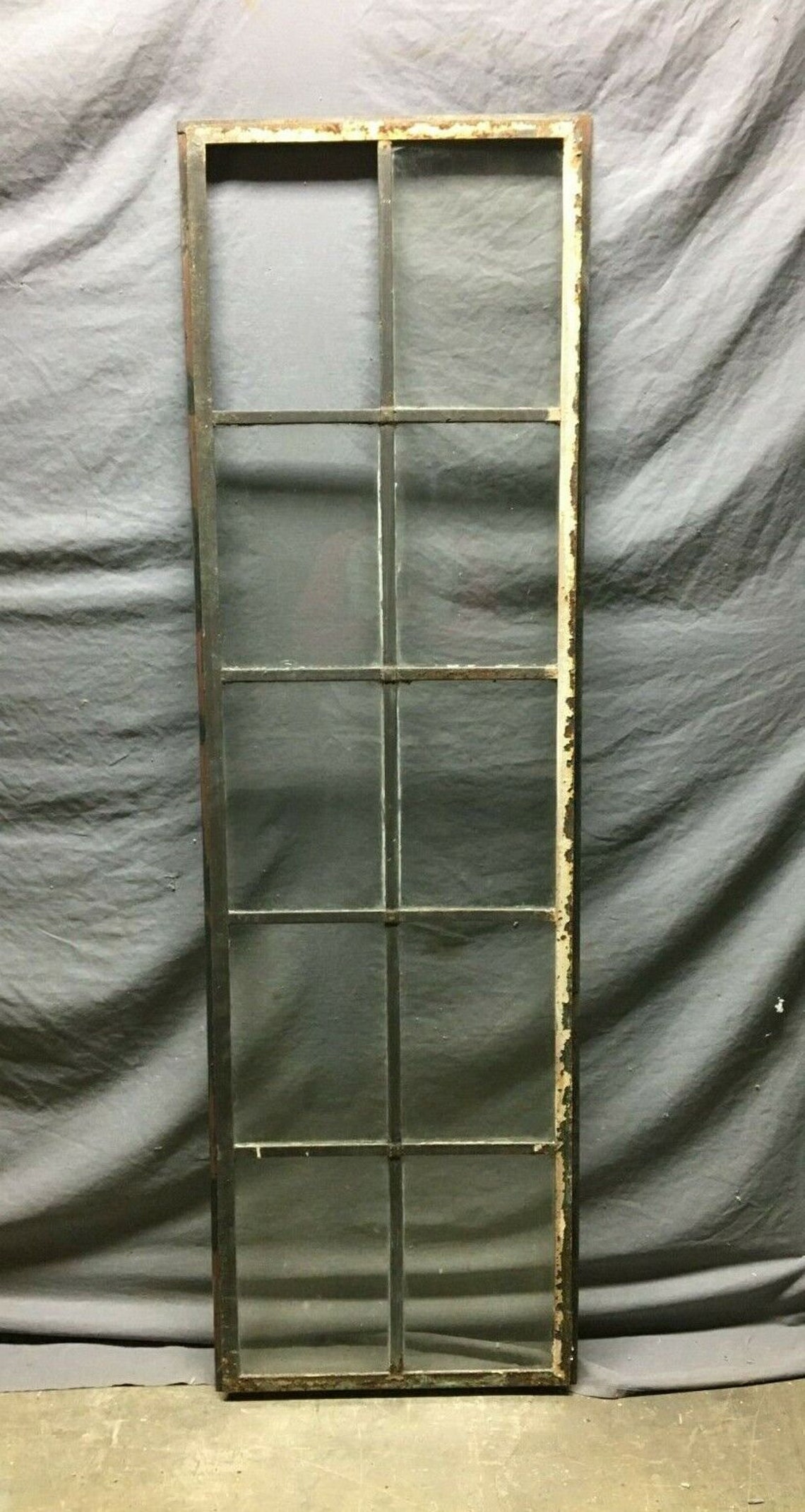 VTG Industrial 10 Lite Steel Stationary 19x64 Sidelight Transom Window ...