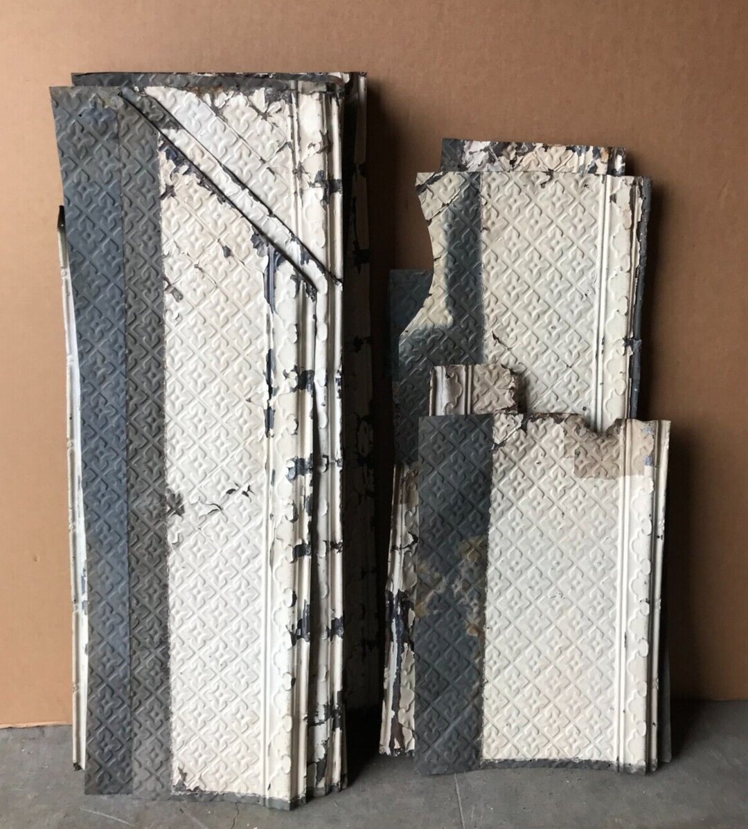 60 Linear Ft. Antique Wide Gothic Clover Tin Ceiling Border Trim VTG ...