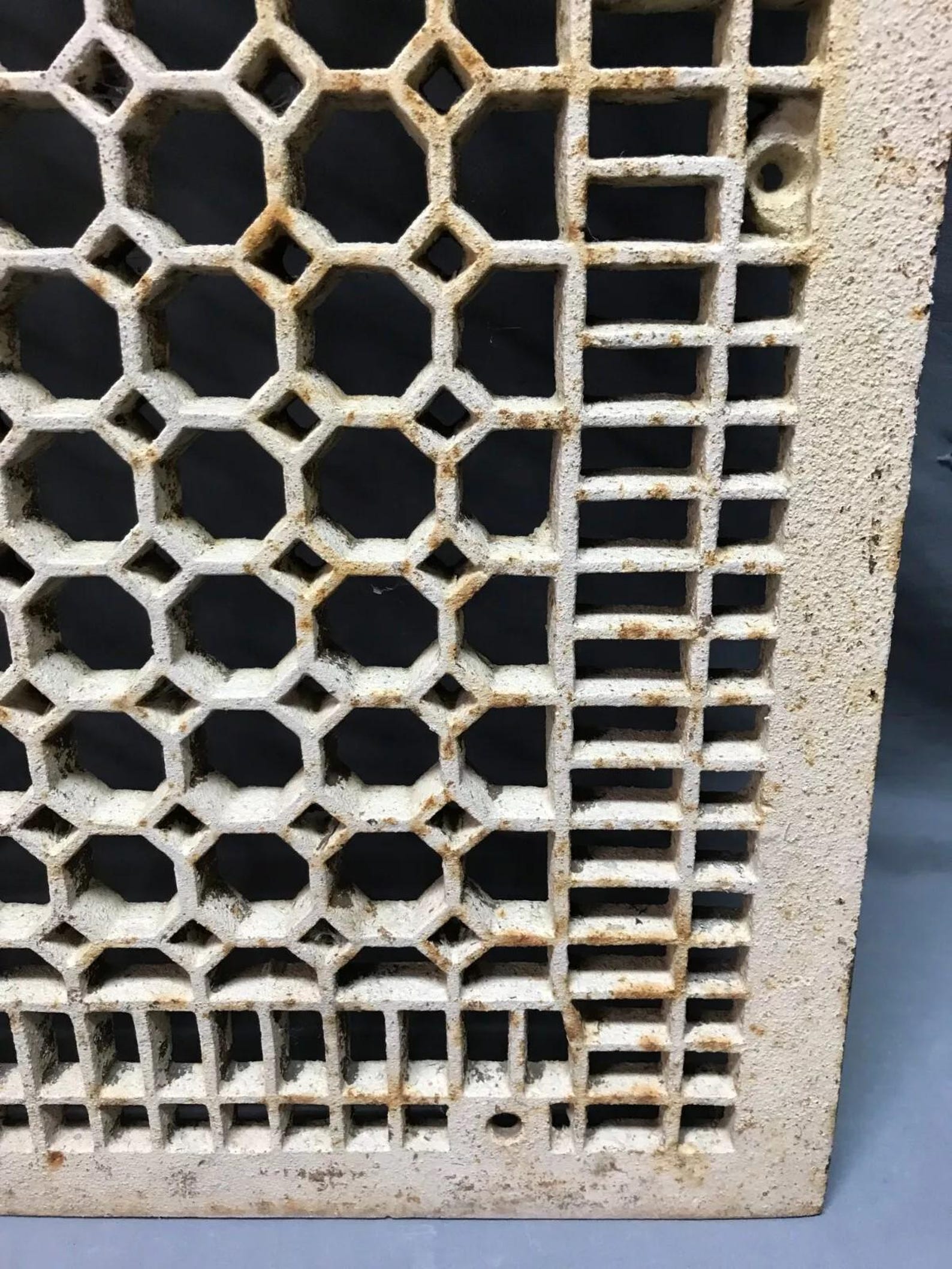 Antique 20x24 Cold Air Return Heat Cast Grate Decorative Floor Vent Old ...