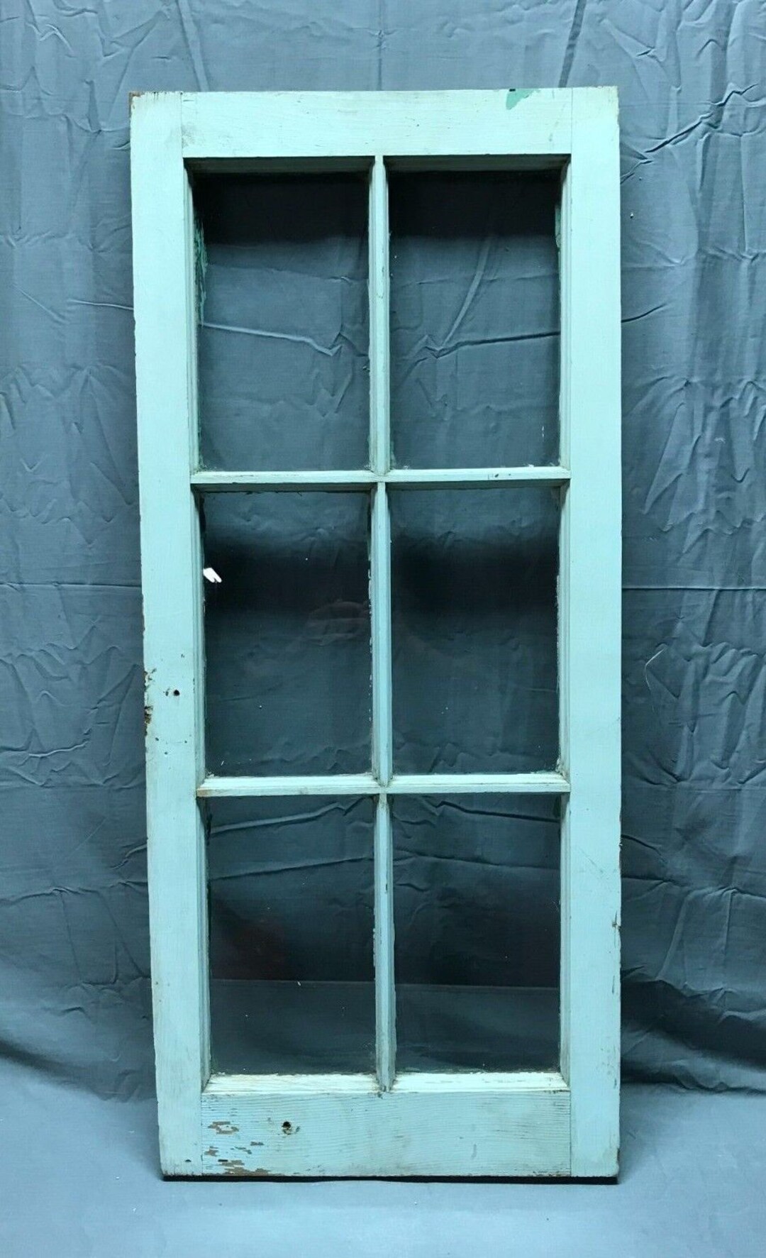 Antique 6 Lite Window Sash 16x36 Casement Cabinet Architectural Old VTG ...