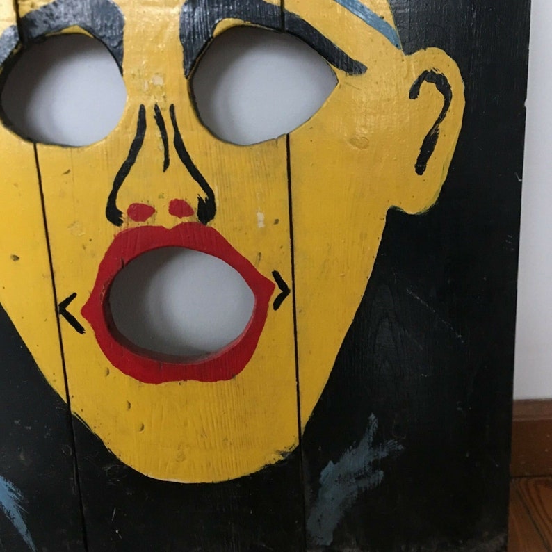 1930's Antique Folk Art CARNIVAL CIRCUS Bean Bag Toss Game | Etsy