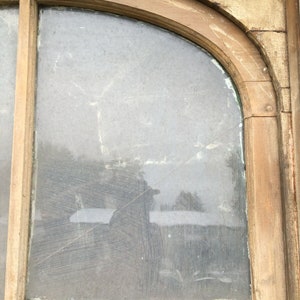 Antique Semi Arched Dome Window With Surround 40x87 Shabby White Chic ...