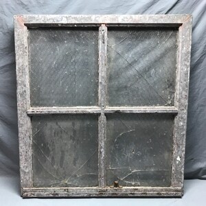 Vintage Industrial 4 Lite 36X40 Window Chicken Wire Factory Privacy ...