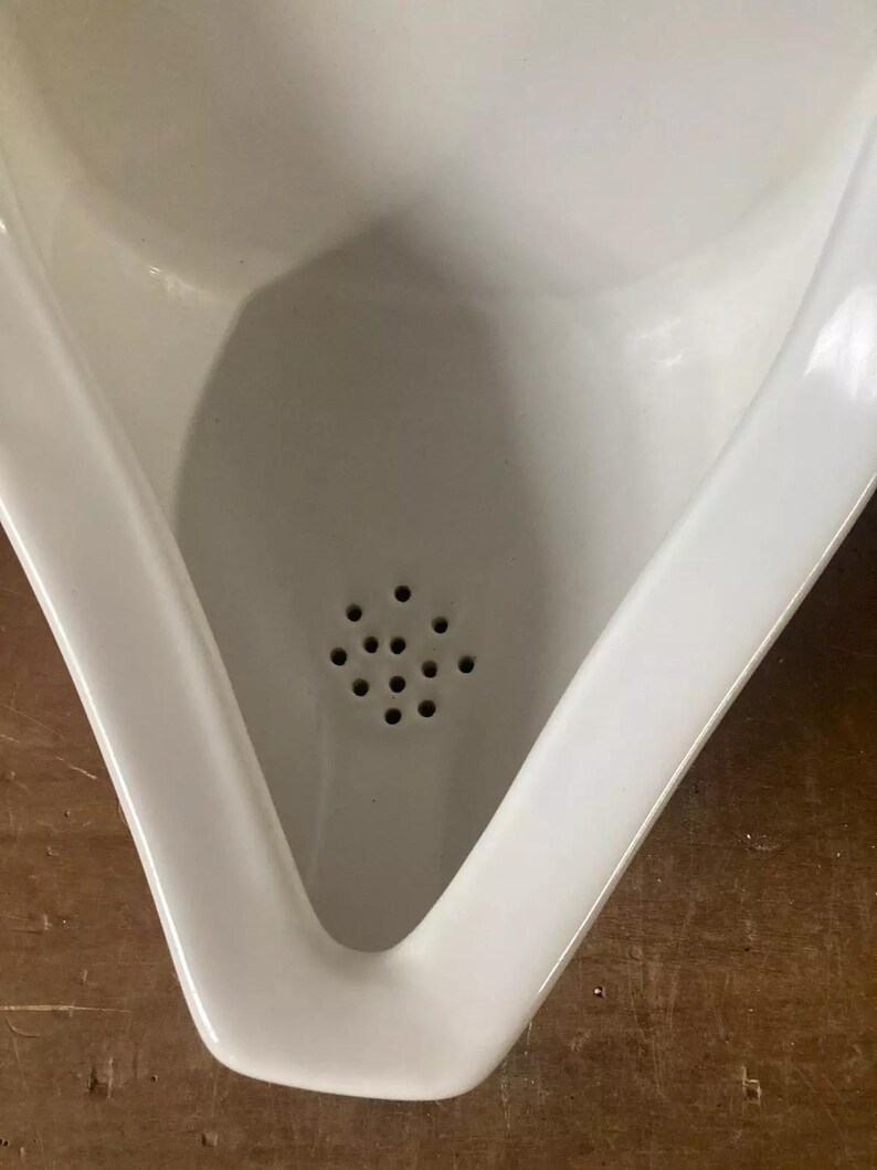Vintage Industrial Ceramic White Porcelain Small Old Gerber Wall Urinal ...