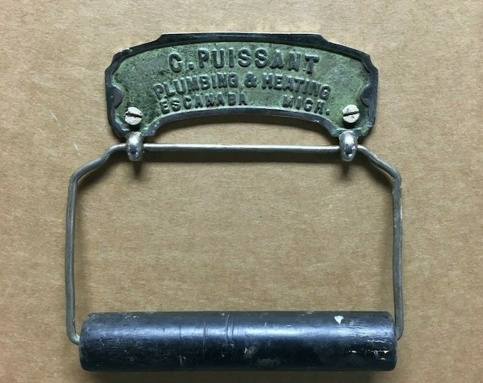 Antique Wolverine Brass Works Toilet Paper Holder VTG Plumbing ...