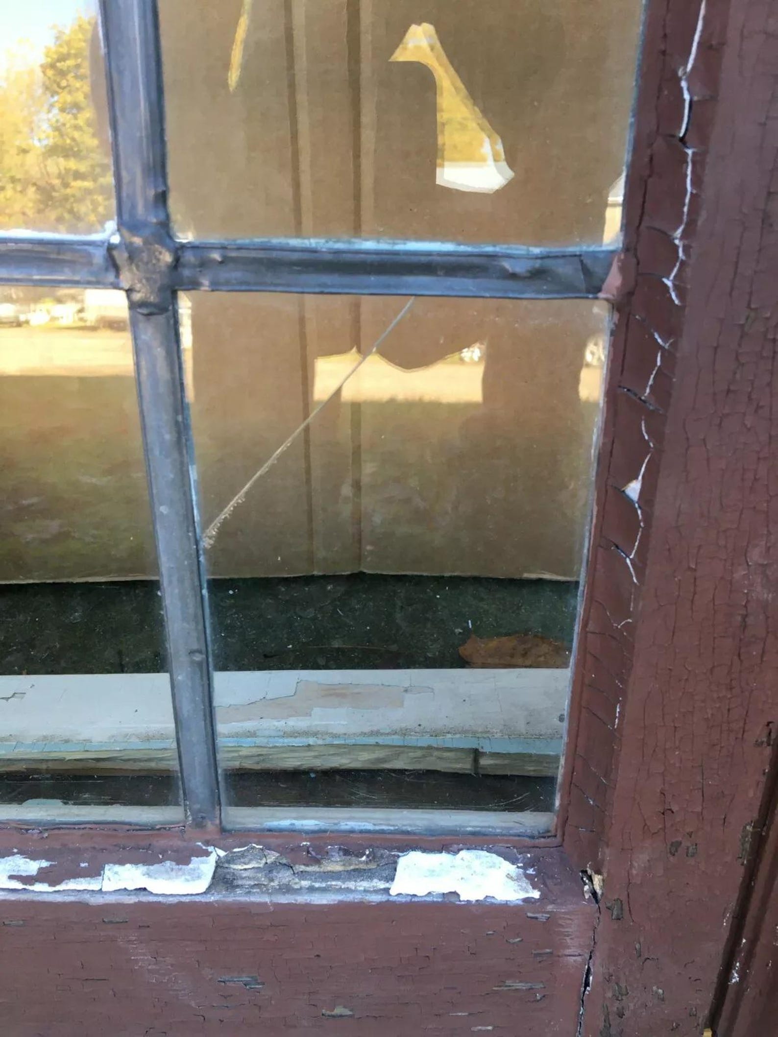Antique 46x50 Leaded Glass Double 15 Lite Casement Window Surround VTG ...