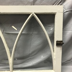Gothic Triple Arched Glass Window Casement Shabby 20x40 VTG Chic Old ...
