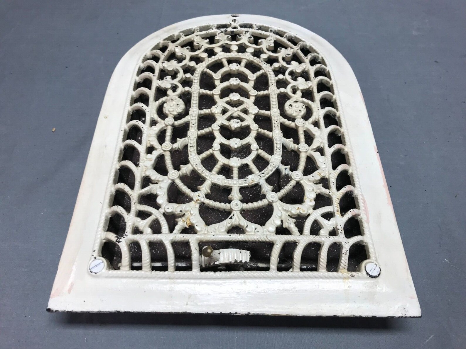 Antique Cast Iron Arched Grill Wall Register Vent Heat VTG 8x12 Old ...