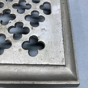 Antique Cast Iron Radiator Cover Gothic Cover Plant Stand Trivet VTG ...